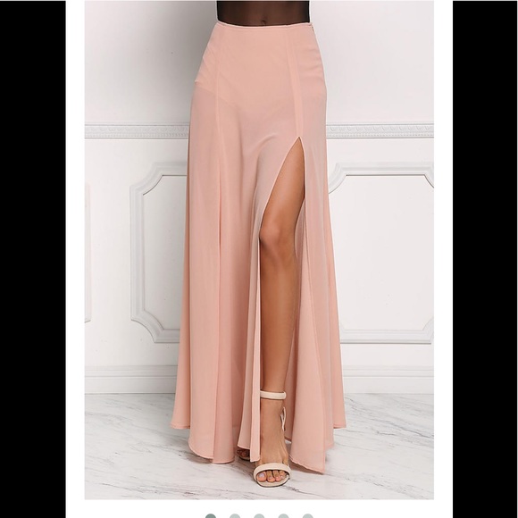 Love Culture | Skirts | Maxi Skirt Sheer High Double Slit | Poshmark
